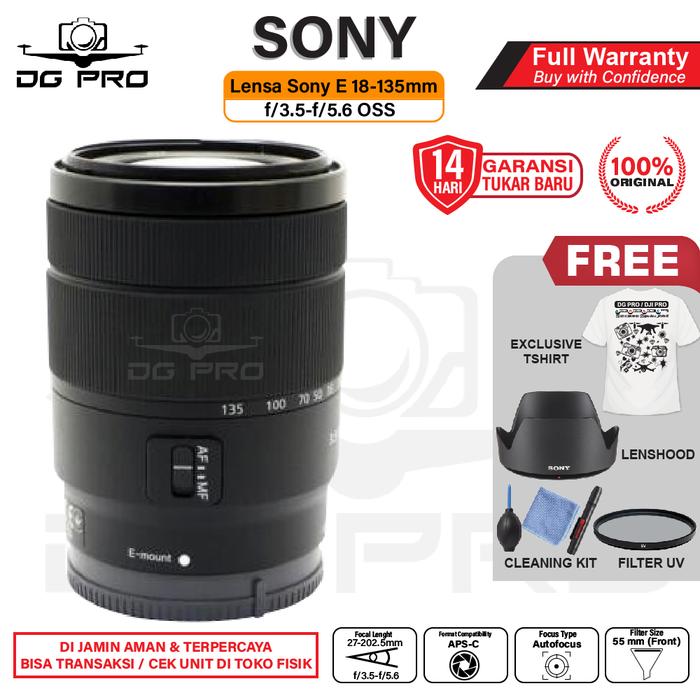 Jual Lensa Sony E 18-135mm f3.5-5.6 OSS Sony E 18-135 mm OSS Original ...