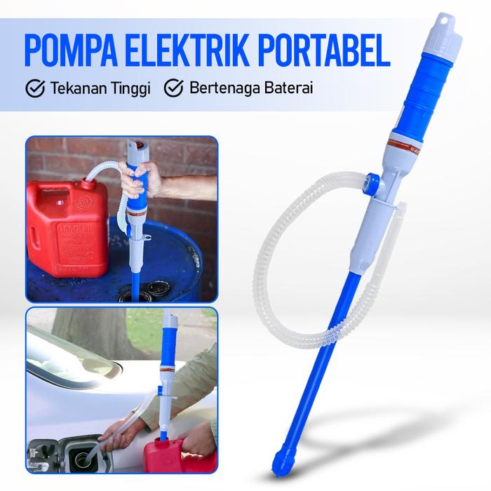 Jual Pompa Elektrik Pump Portabel Transfer Air Oli Minyak Drum Jerigen ...