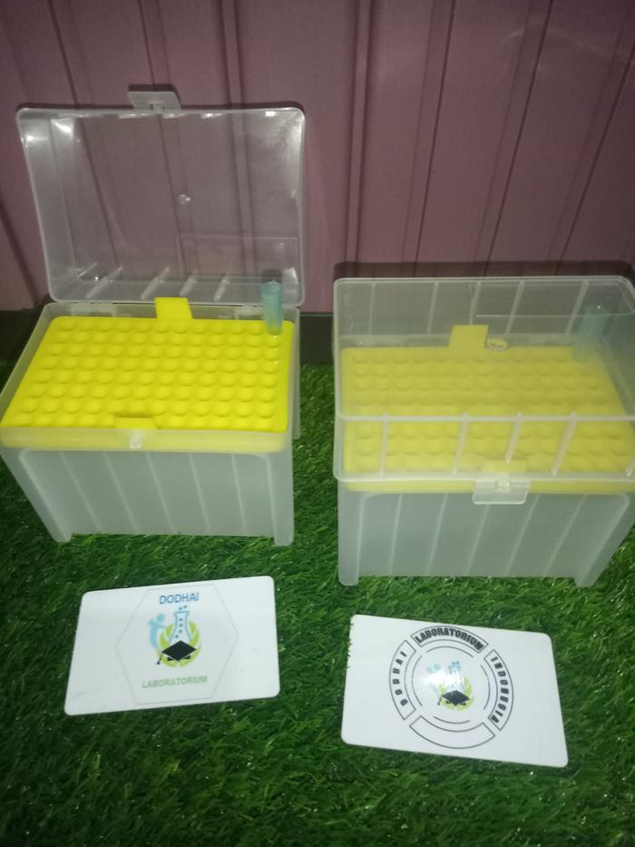 Jual Rak Microtip Blue, Rak Mikropipet Tip, Wadah Box Mikrotip 1000 ul ...