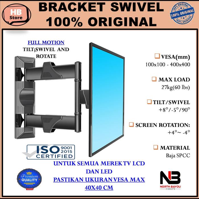Jual Bracket TV Swivel Lengan North Bayou NB P4 32-55 Inch NBP4 ...