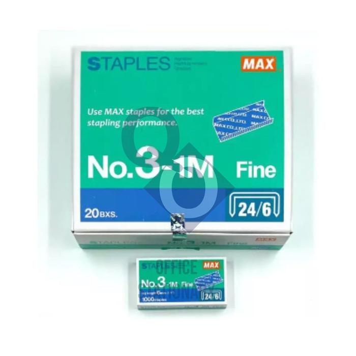 Jual Isi Staples Max Besar No 3-1M / Refill Stapler No 3 / 24/6 1 Pak ...