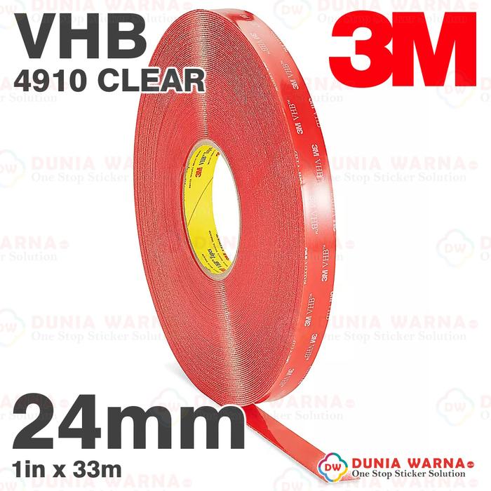 Jual [24mm] 3M 4910 VHB Clear Jelly Acrylic Double Bonding Tape 33m Roll - Jakarta Pusat - Dunia ...