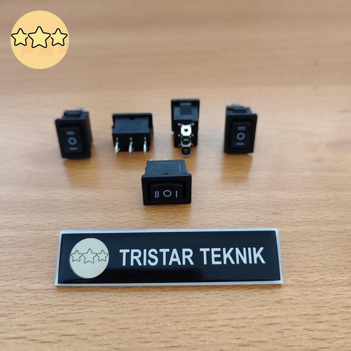 Jual KCD1-103 Saklar Rocker Switch On Off On 3 Pin KAKI 3P HITAM 601 ...