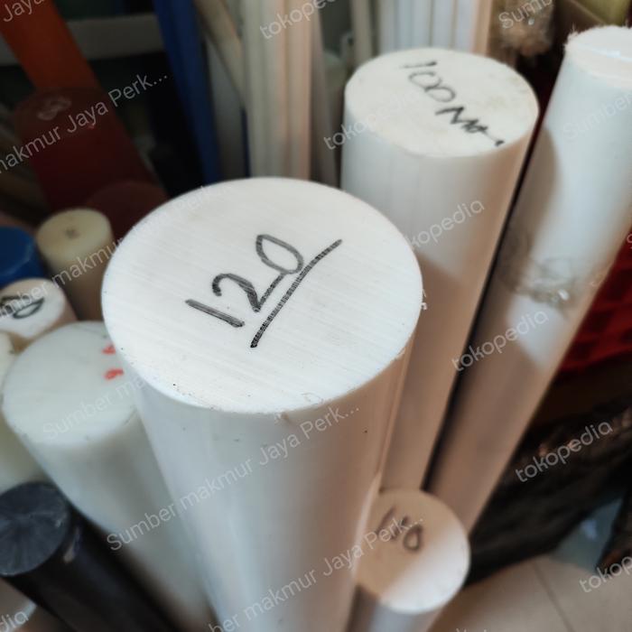 Jual Teflon Rod putih Diameter 80mm ( PTFE AS Batangan ) - Putih, Panjang 50cm - Jakarta Barat ...