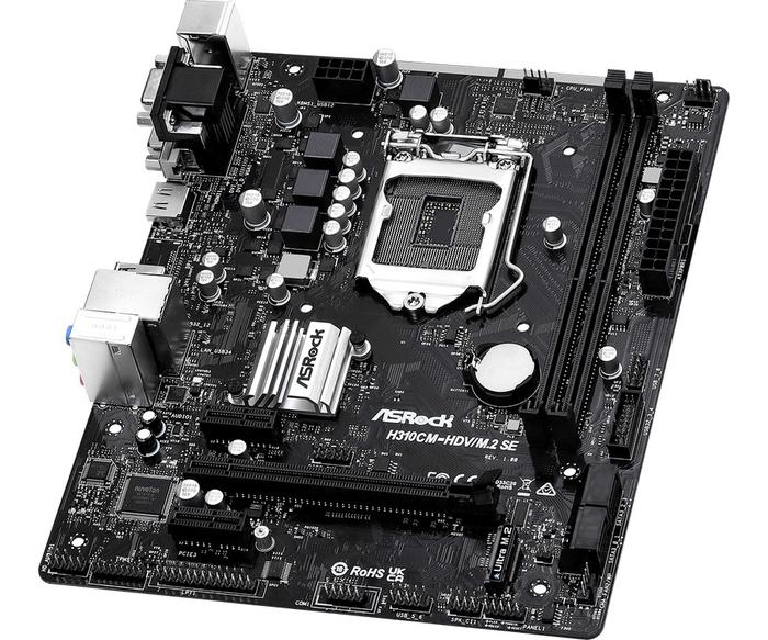 Jual Asrock Motherboard H310cm-hdv/m.2 Se (h310 Gen6, Gen7, Gen8, Dan ...