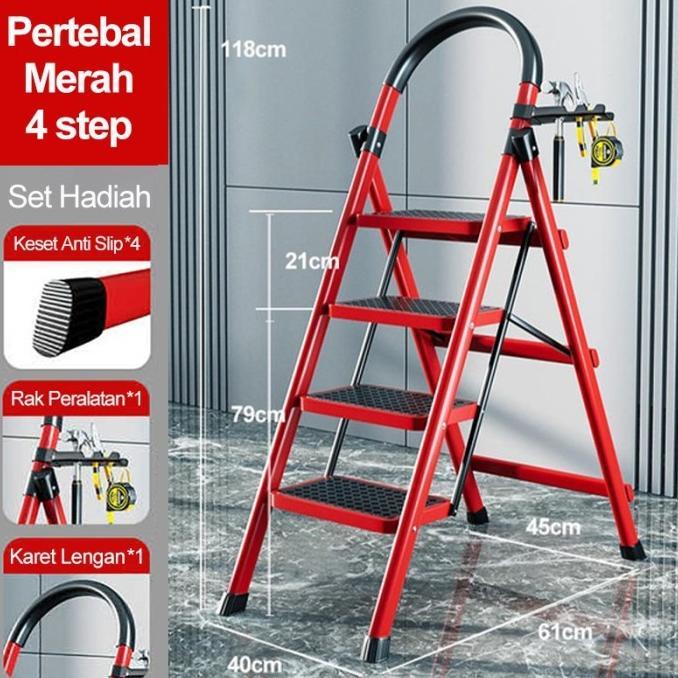 Jual ! TANGGA LIPAT BESI - 4 STEP/TANGGA PORTABLE / TANGGA LIPAT ...