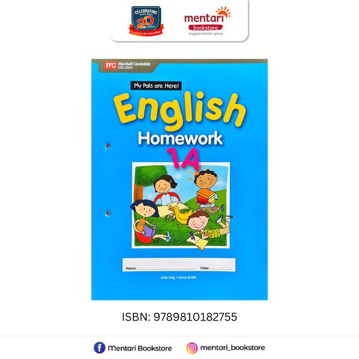 Jual Marshall Cavendish My Pals Are Here! English Homework | Buku SD - Homework 1A - Kota ...
