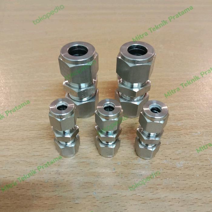 Jual Union Connector Konektor Tubing Lurus Stainless SS316 10mm - Jakarta Barat - Mitra Teknik ...