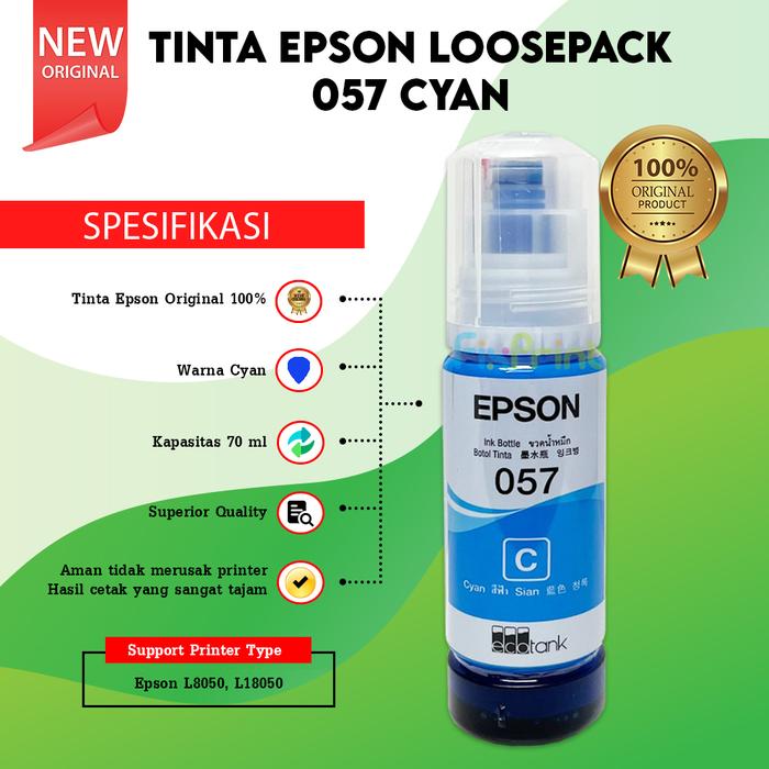 Jual Tinta 057 Refill Printer Epson L8050 L18050 Original 70ml - Kota ...