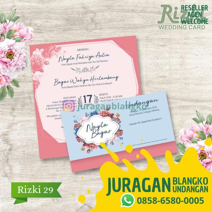 Jual Blangko Undangan Rizki 29 | Juragan Blangko Undangan - Kota ...
