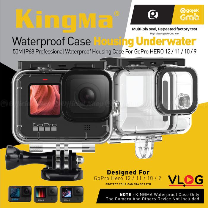Jual KingMa Waterproof Case 50M Housing u/ Gopro Hero 12 11 10 Black ...