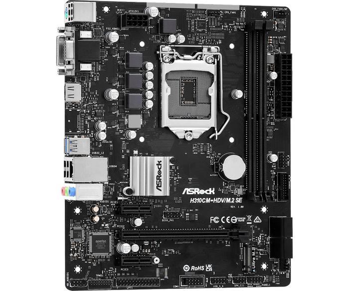 Jual Asrock Motherboard H310cm-hdv/m.2 Se (h310 Gen6, Gen7, Gen8, Dan ...