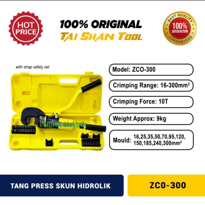 Jual Tang Crimping Tool Tang Press Skun Hidrolik 16mm - 300mm ZCO 300 ...