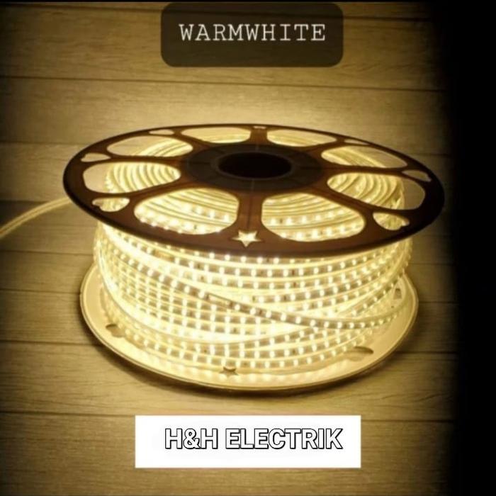 Jual LED STRIP / LED SELANG 5050 MATA BESAR HARGA PER METER - Warm ...