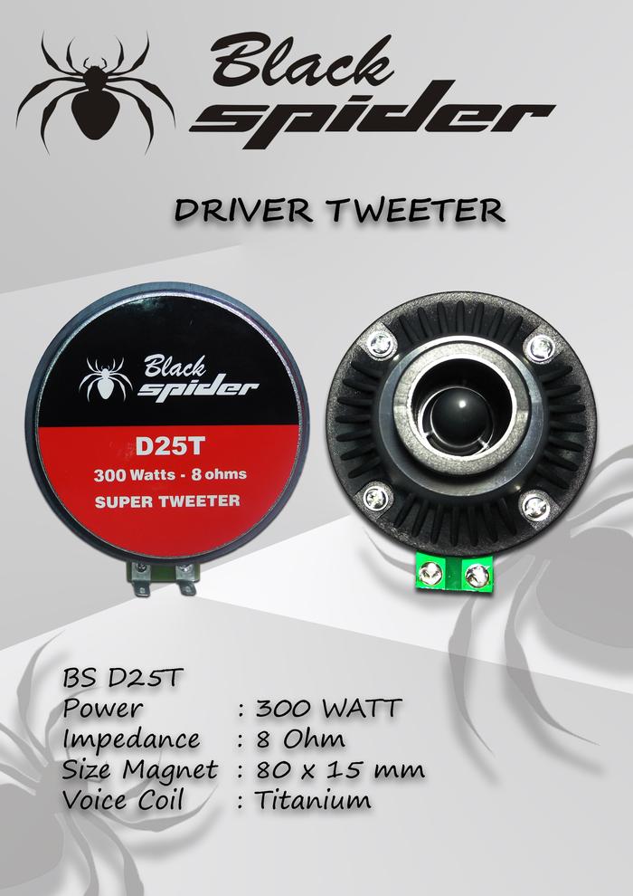 Jual BS D25T Driver Car Subwoofer Black Spider - Kab. Tangerang - Turbo ...