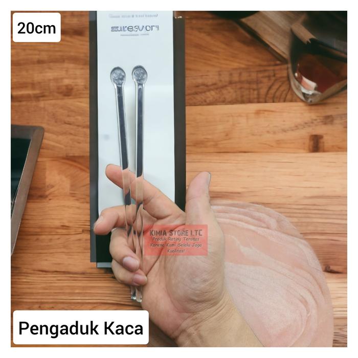 Jual STIK PENGADUK KACA 20CM / BATANG PENGADUK KACA ( ALAT LABORATORIUM ...