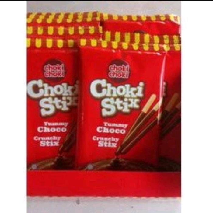 Jual Biskuit Choki Stik Yummy Choco Crunchy Stik 1 Pack Isi 12 pcs ...