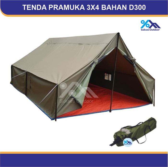 Promo TENDA PRAMUKA 3X4 Lebih tahan lama dan awet | Bahan D600 - Kota ...