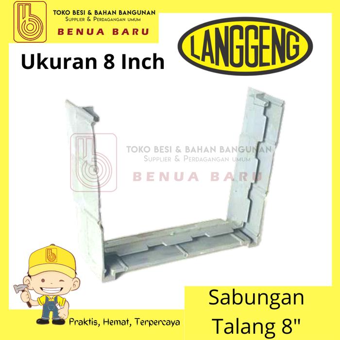 Jual Sambungan Talang Kotak 8 inch Langgeng / Sok Talang 8 inch ...