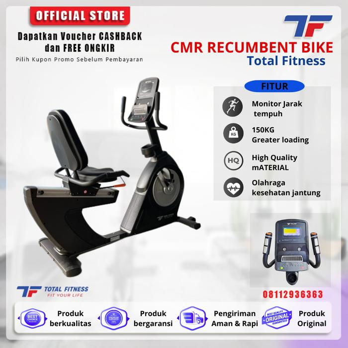 Jual Alat Fitness Commersial gym CMR Recumbent Bike Total - Jakarta ...