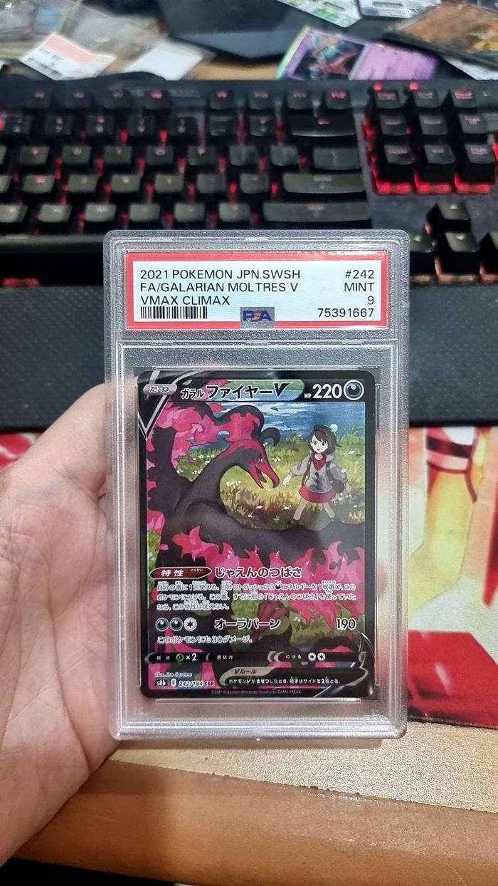Jual POKEMON PSA 9 Galarian Moltres VMAX CLIMAX CSR 242 Japanese 2021 ...