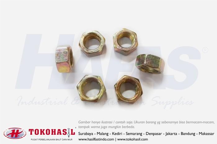Jual Mur Segi Enam M 6, K 10 - P1.00 (Kuning) / Hex Nut Only M6 ...