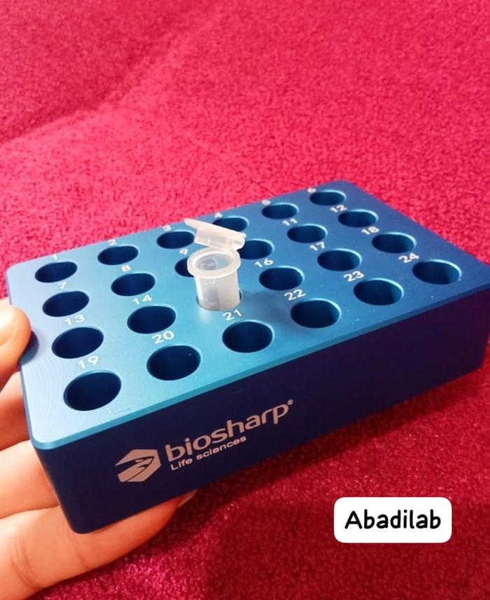 Jual Aluminium Cooling Block For Microtube 24 Well x 1,5 ml/2ml - Kota ...