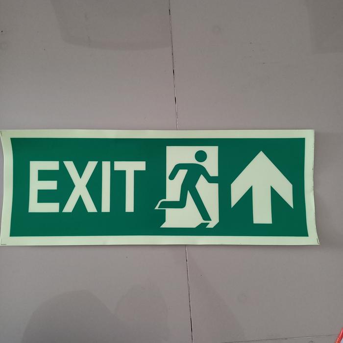 Jual 334401 Sign Exit Left-man Run Right-arrow Up - Kota Depok - IMO ...