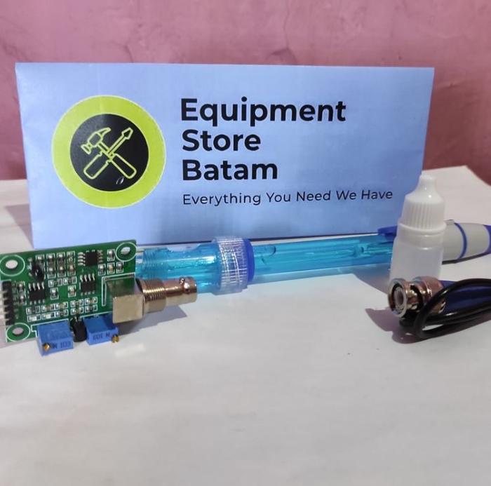 Jual SENSOR PH METER MODULE PH-4502C WITH PROBE ELECTRODE FOR ARDUINO ...