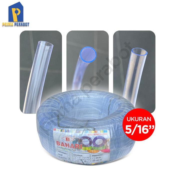 Jual Selang Air Kecil Bening Transparan 5/16’’ Selang Waterpass Bahari ...