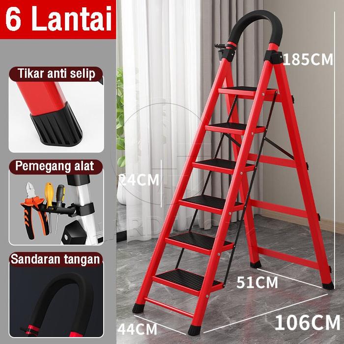 Promo 3/4/5/6 Step Tangga Lipat Multifungsi Lipat/Household Ladder 6 ...