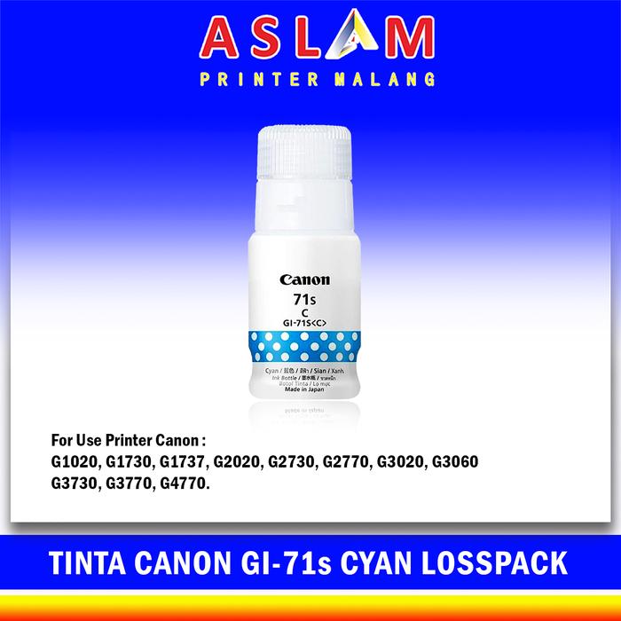 Jual Tinta Canon GI-71 small GI71s Tinta Canon GI 71 Tinta Printer ...