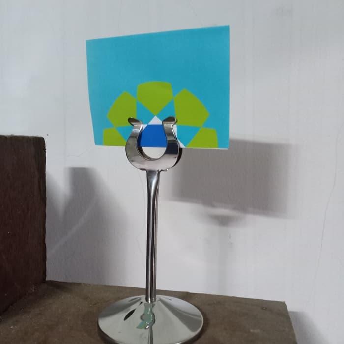 Jual Menu card holder 15 cm table number stando tiang menu meja makan ...