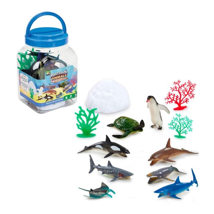 Jual Addo Awesome Animals Discover Tub - Mainan Hewan Karet Dinosaurus ...