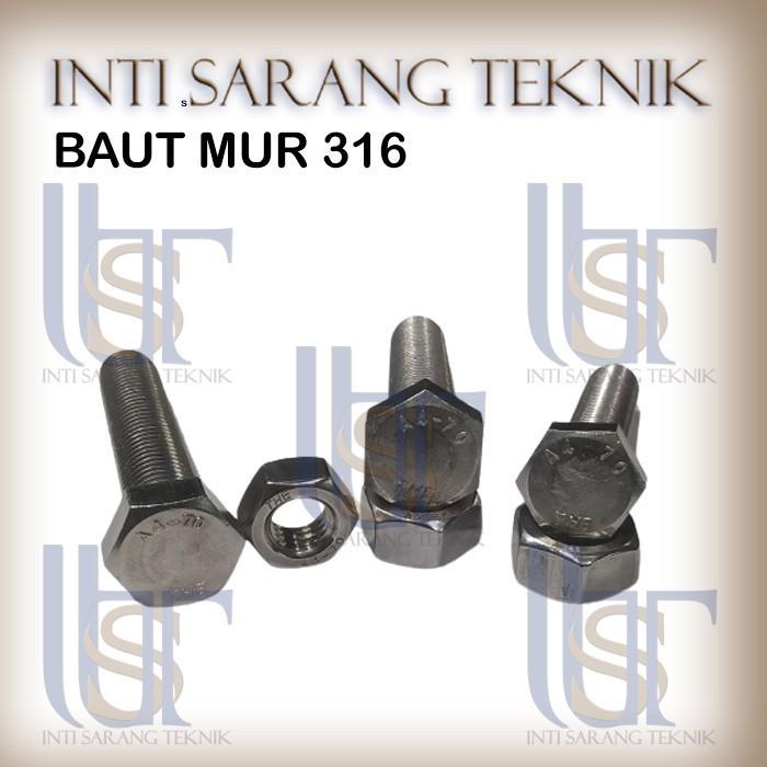 Jual Baut Mur 316 M16 X 50 | BM Stainless M16 X 50 A4 - 70 - Jakarta Pusat - inti sarang teknik ...