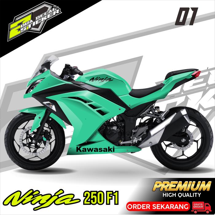 Jual sticker decal ninja 250 Fi full body DS 01 - sea green, standar ...