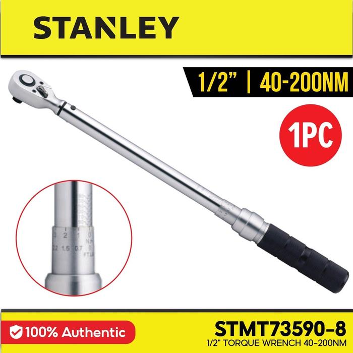 Jual Stanley STMT73590 Kunci Torsi Momen 1/2 Inch Torque Wrench 1/2 ...