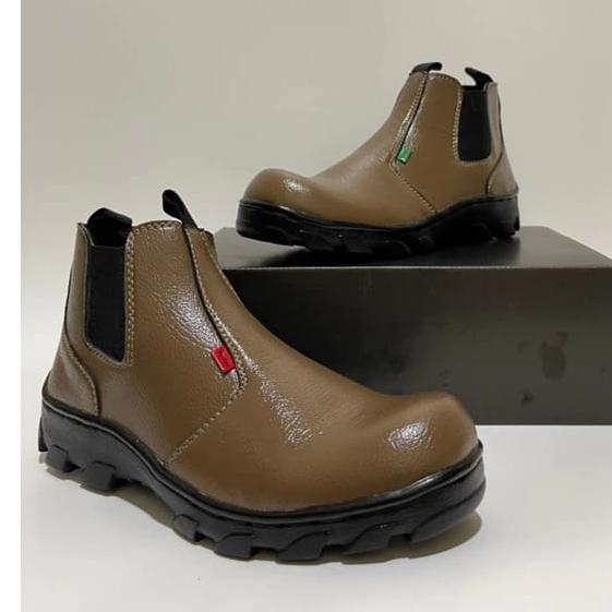 Promo Sepatu Safety Boots Pria Sepatu Safety Proyek Ujung Besi Sepatu ...