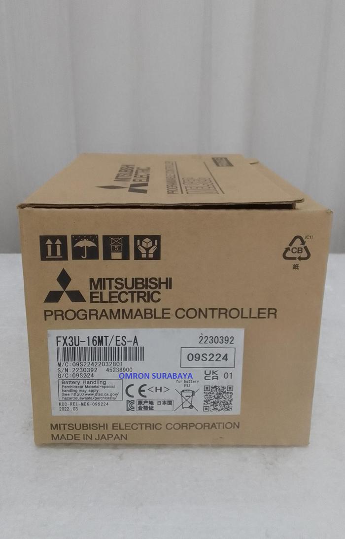 Jual PLC MITSUBISHI FX3U-16MT/ES-A ORIGINAL - Kota Surabaya - Omron ...