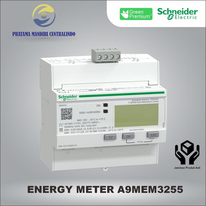 Jual iEM3255 KWH METER DIGITAL 3 PHASE SCHNEIDER - A9MEM3255 include ...