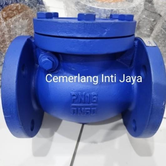 Jual Swing Check Valve Cast Iron PN16 DN80 / Check Cast iron 3" inch ...