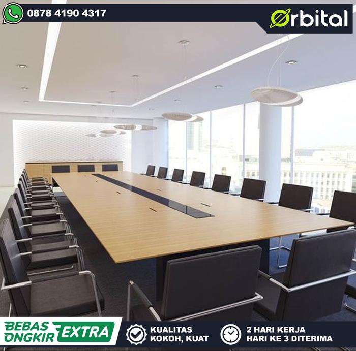 Jual Meja Konferensi Besar - Ukuran 800 x 200 x 75 cm - Meja Rapat ...