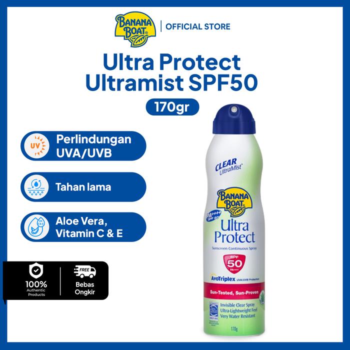 Promo Banana Boat Ultra Protect Ultramist Sunscreen SPF 50 170 gr ...