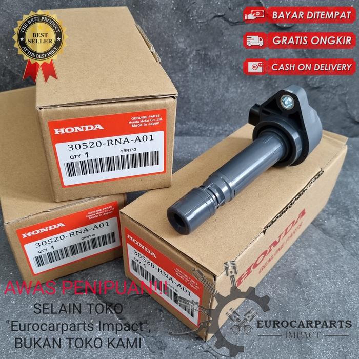 Jual COIL IGNITION HONDA KOIL CRV GEN 3 07-12 CIVIC FD 06-11 30520-RNA ...