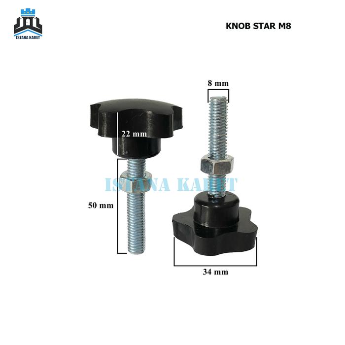 Jual Knob Star Adjuster Baut M8 T50 - Kab. Bandung - Istana Karet ...