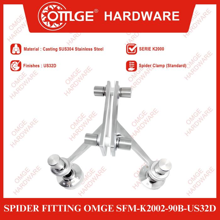 Promo Spider Fitting/Penjepit Kaca OMGE SFM-K2002-90B-US32D Cicil 0% 3x - Jakarta Utara - OMGE ...