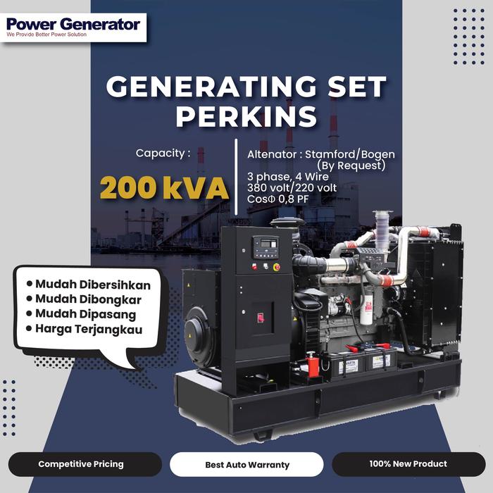 Jual Genset Perkins 200 kVA - Genset Power Indo, Power Generator Open ...