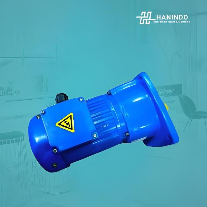 Jual Mini Helical Gear Motor 1HP 0.75KW Rasio 60-100 Ø32mm B5 With ...