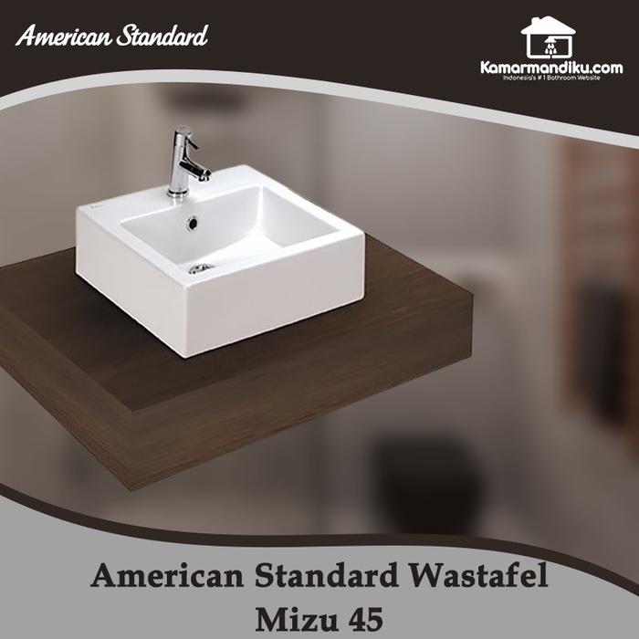 Promo PROMO American Standard Wastafel SET atas meja MIZU 45 - Kran dingin Cicil 0% 3x - Jakarta ...