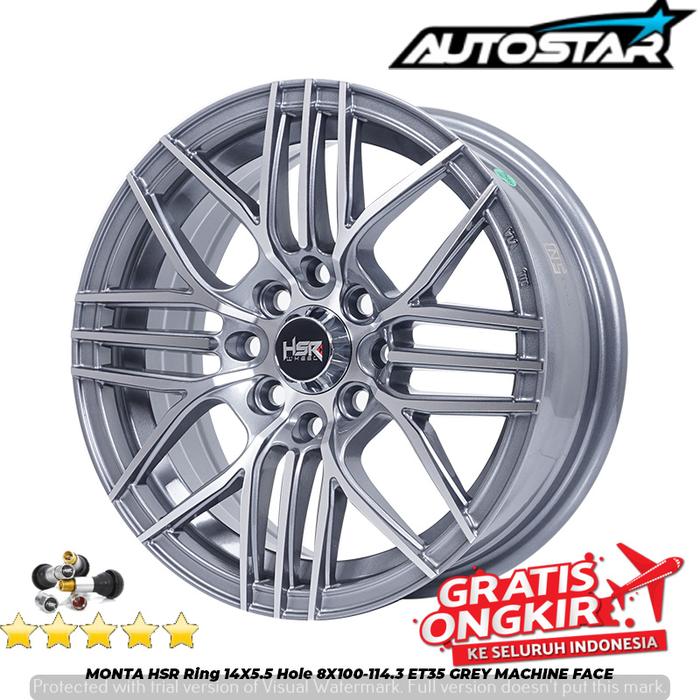 Jual VELG MOBIL HSR MONTA RACING ELEGANT R14 PCD 4X100 WULING AIR EV BINGO - Jakarta Barat ...